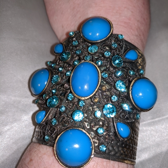 Source Unknown | Jewelry | Vintage Western Cuff Bracelet Large | Poshmark